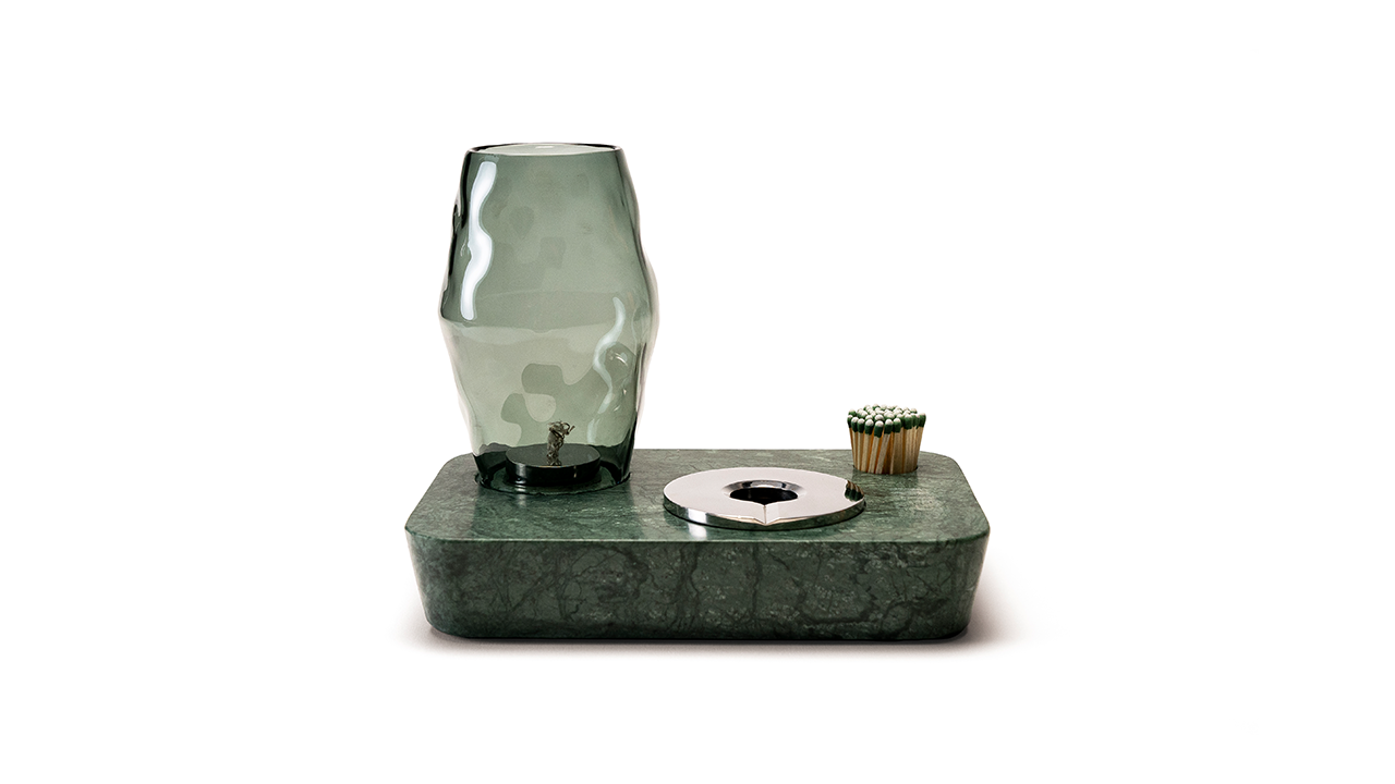 Marble Oil Lamp – Castor Design